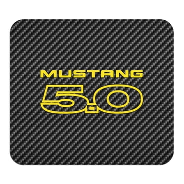 Ford Mustang GT in Yellow Black Carbon Fiber Texture Graphic PC Mouse ...