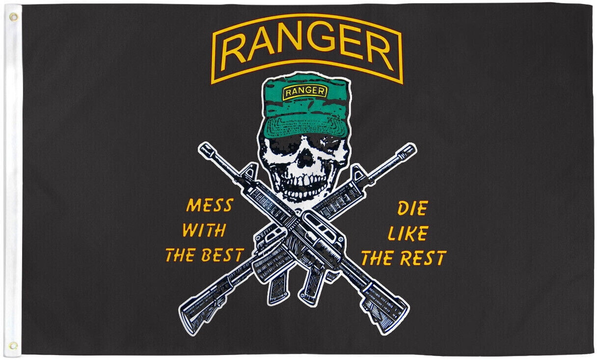 Ranger Flag 3x5ft Military House Flag US Army Ranger Flag Mess with the ...