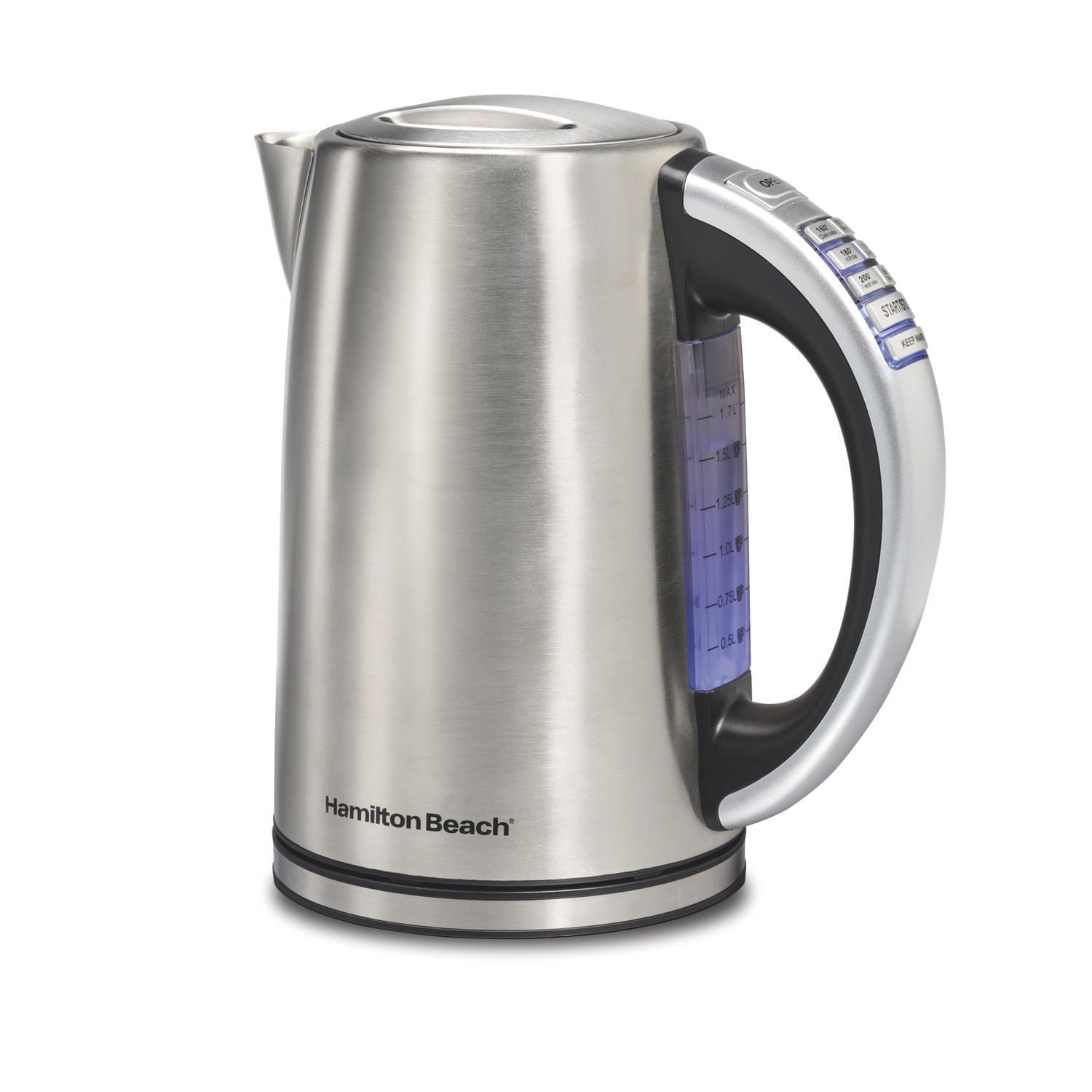 Hamilton Beach 1.7 Liter Cordless Electric Variable Temperature Kettle ...