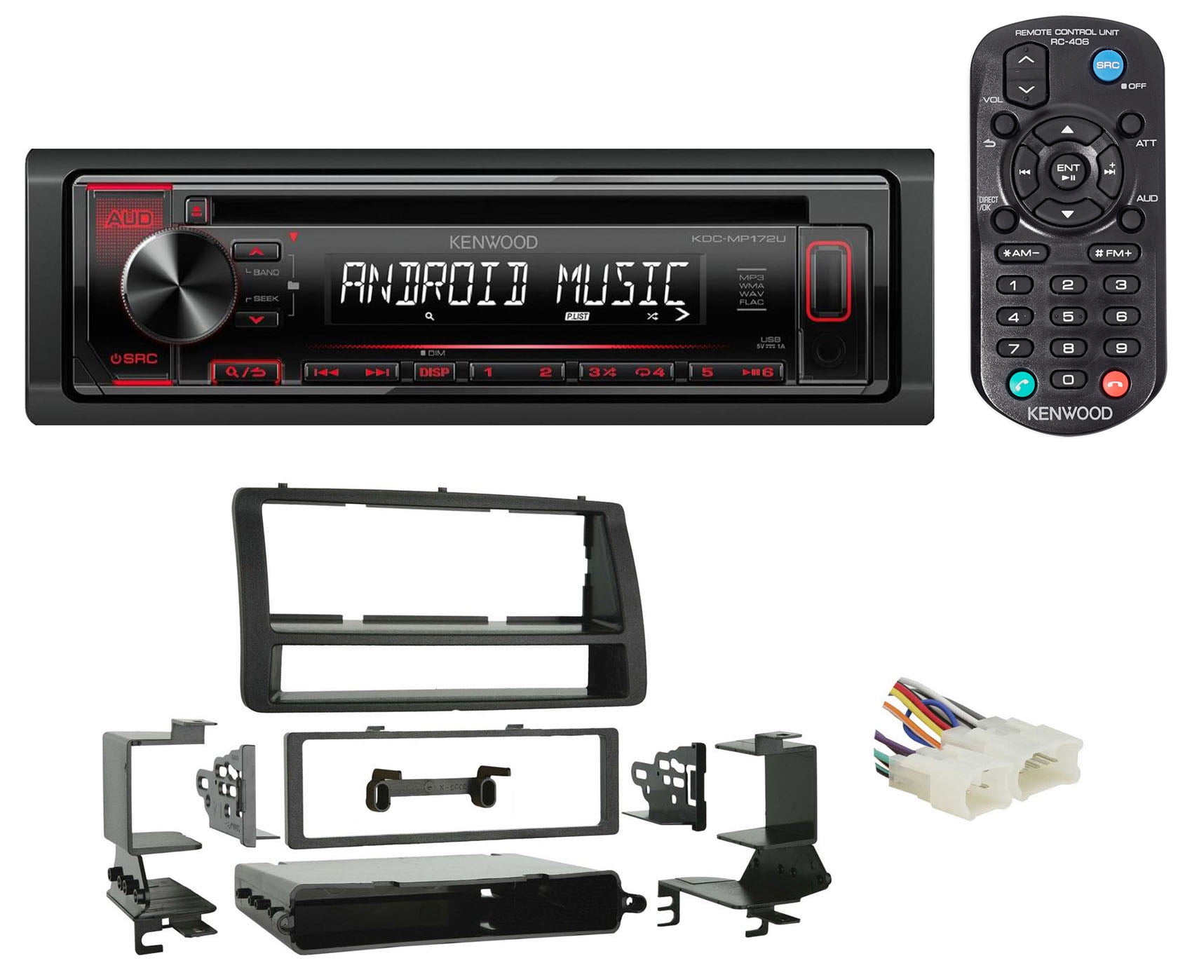 Kenwood CD Player Receiver w/USB/iPhone/Android/IHeart For 03-08 Toyota ...