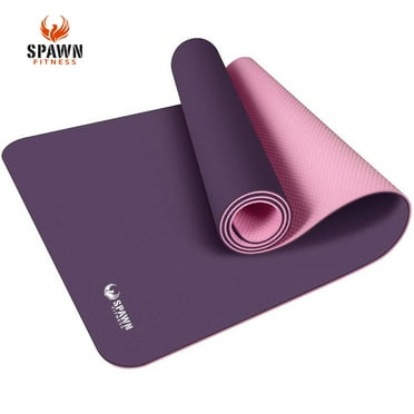 CAP Yoga Reversible Yoga Mat, 5mm with Carry Strap, Dahlia and Ginkgo ...