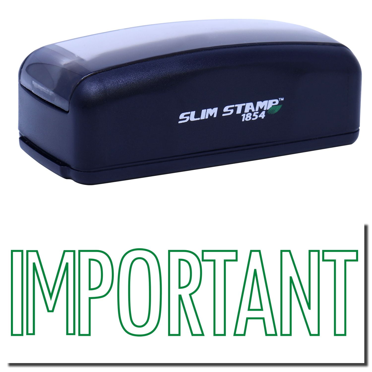 Large Pre-Inked Outline Important Stamp, Slim 1854, Ultra Slim Design ...