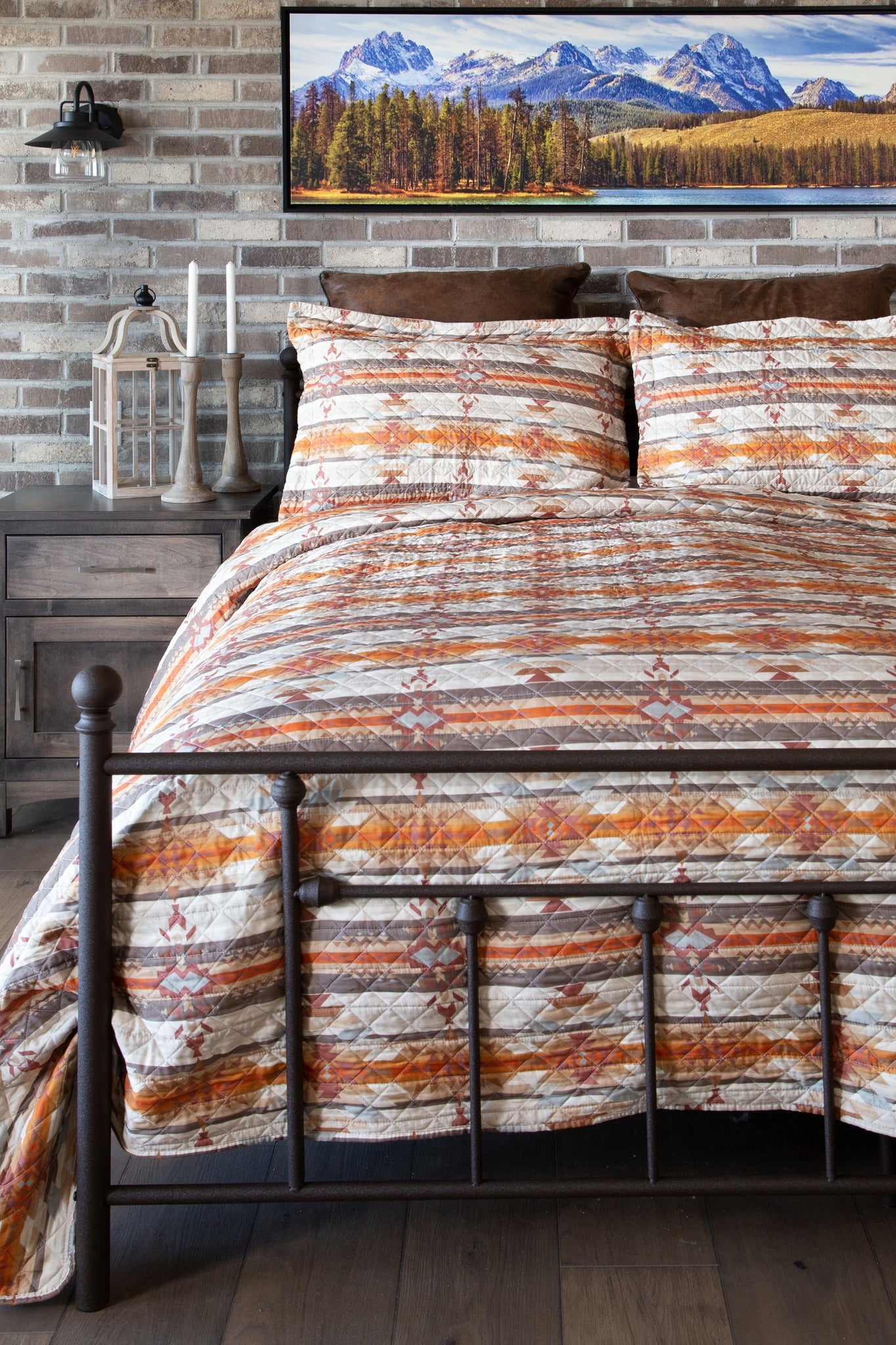 Wrangler Amarillo Sunset Southwestern 3-Piece Quilt Set, Queen ...