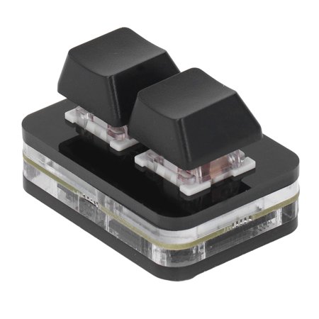 2 Keys Keyboard Mini USB Mechanical Keypad For Rhythm Games Copy Paste ...