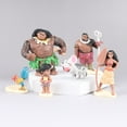 6/10Pcs Set Disney Movie Moana Figure Dolls Set Demigod Maui Moana ...