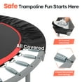 BCAN 40" Foldable Trampoline, Fitness Rebounder with Adjustable Foam ...