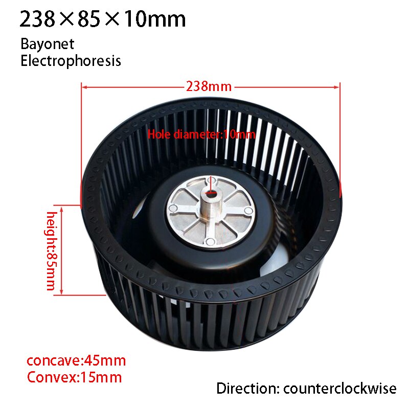 High pressure centrifugal wind wheel plastic wind wheel for Multi ...