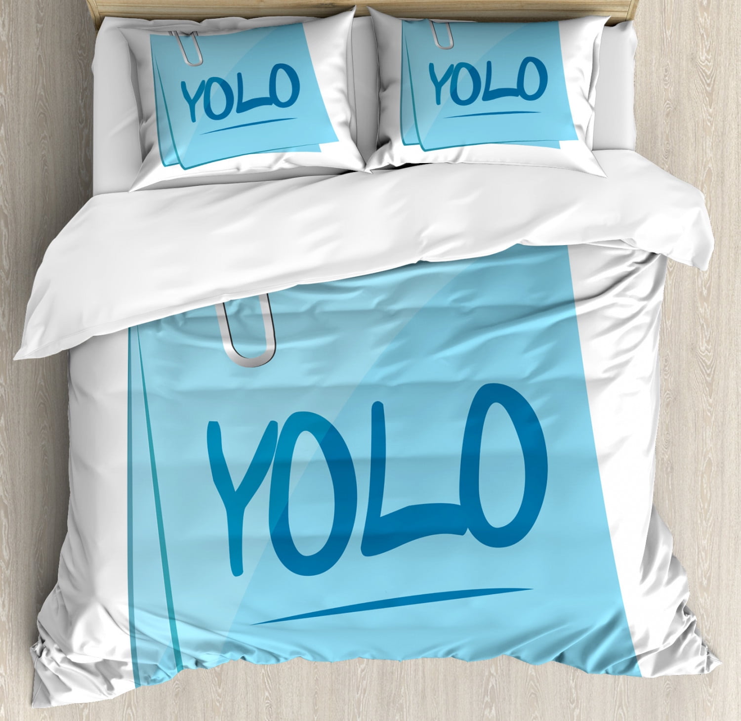 YOLO Queen Size Duvet Cover Set, Abbreviation of Popular Contemporary ...