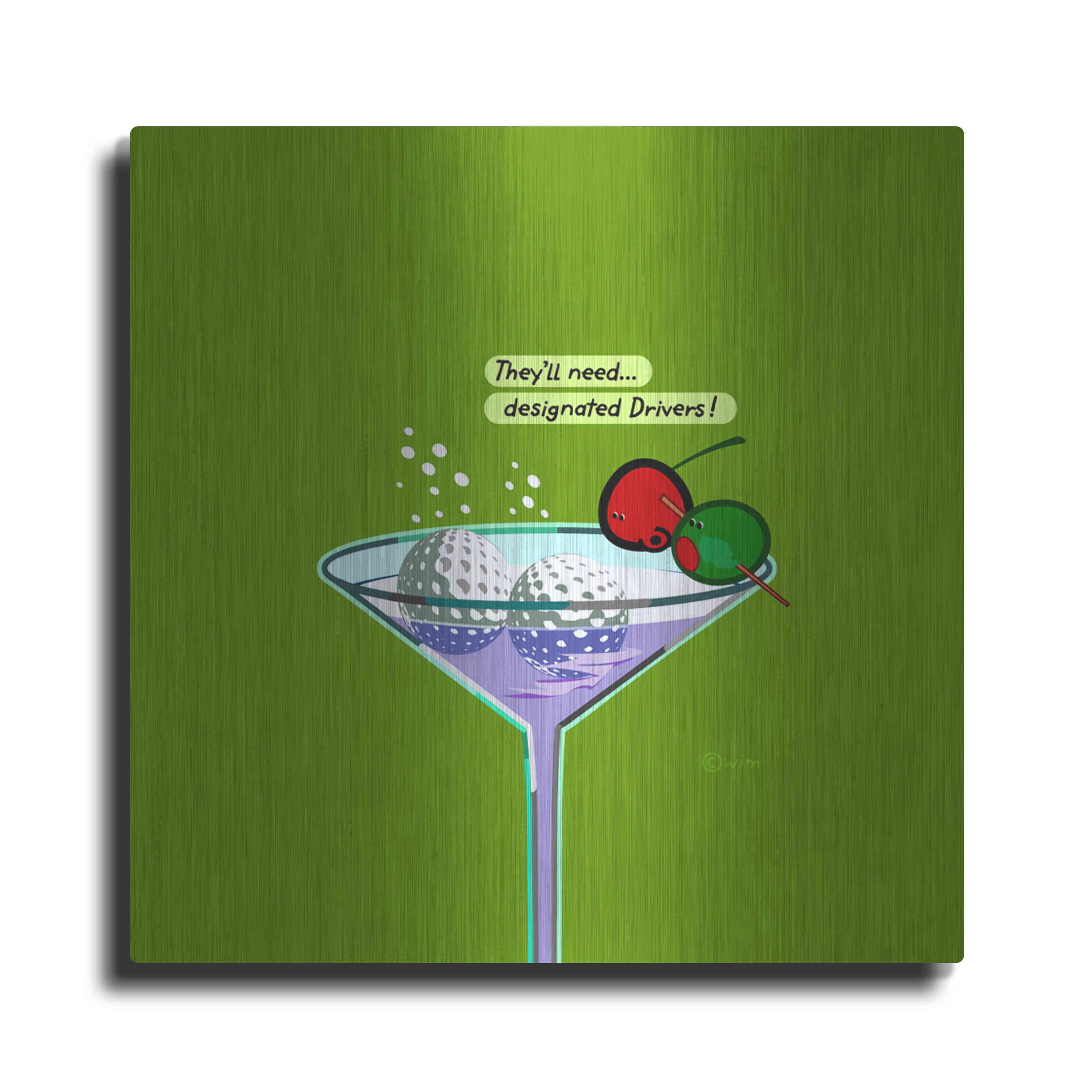 Luxe Metal Art 'Designated Drivers' by Chuck Wimmer, Metal Wall Art, 24 ...