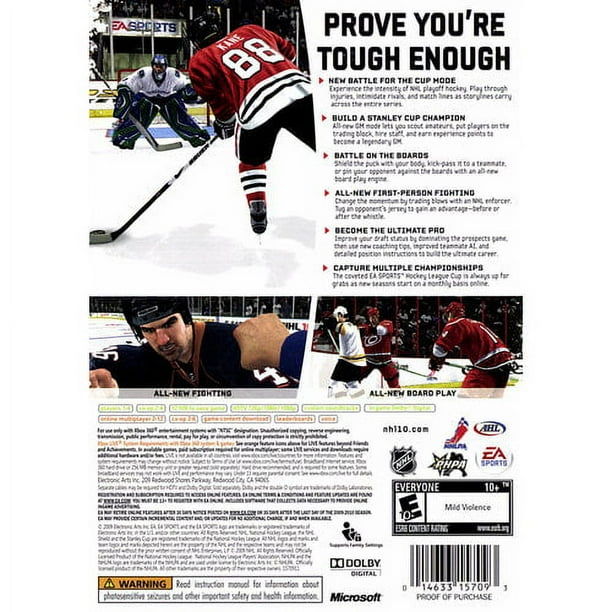 NHL 10 XBOX 360 Walmart Business Supplies