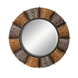 DecMode Traditional 32 Inch Iron Round Scrollwork Wall Mirror - Walmart.com