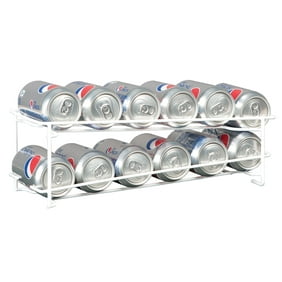 2 Pack Stackable Beverage Can Dispenser Rack, Can Storage Organizer ...