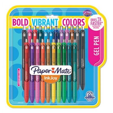 Paper Mate InkJoy Colorful Gel Pens, Medium Point (0.7 mm), Assorted ...