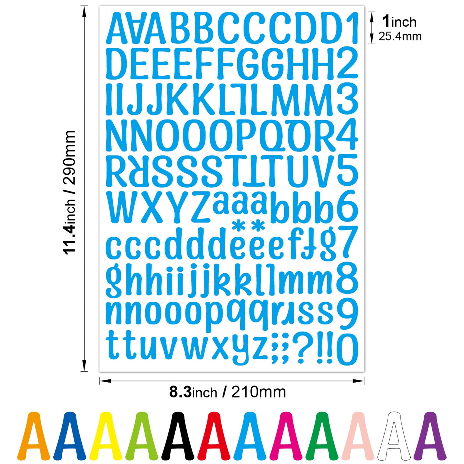 Fusipu Vibrant Design Stickers Alphabet Stickers Vibrant Design Precise ...