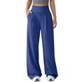 Cutuoiiu Women's Summer Casual Wide Leg Trousers, High Waist Loose Fit ...