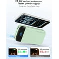 JUNCHI-Portable Charger 32000mAh, 22.5W QC 3.0 PD 20W Smart LED Display ...