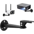 2X Mini Projector Wall Mount Universal Metal Projection Rotatable 360 ...