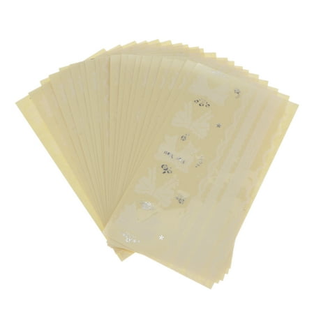 20x Wedding Lace Sticker Self-Adhesive Ribbon Label Packaging Tags ...