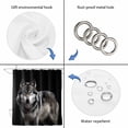 54x78 Inch Shower Curtain Decorative Timber Wolf Bathtub Bath Curtains ...