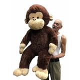 Giant Monkey Stuffed Animal Teddy Bear Jumbo Plush 4 Feet Tall Huge ...