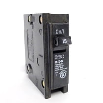Eaton 15 Amp Single Pole Circuit Breaker, Type BR, 120/240V, UL Listed ...