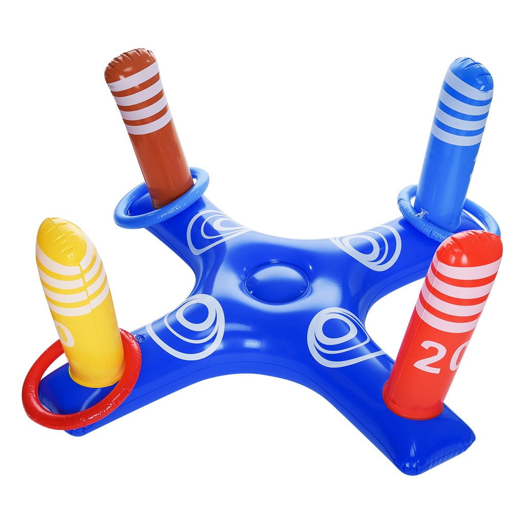 Fridja Inflatable Ring Toss Pool Game Toys Floating Swimming Pool Ring ...
