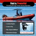 Loyalheartdy 7 HP 4-Stroke 196CC Outboard Motor, Heavy Duty Fishing ...