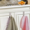 XIBUFE 4 Pack Sturdy Metal Over Door Hook,Fits Two Sized Doors for ...