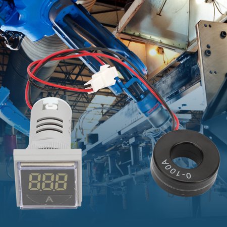 Current Indicator, AC Current Signal Indicator, 0-100A AC220V LED ...