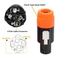 NL4FC Speakon Connectors -4 Pole Speakon Connector with Twist Lock ...