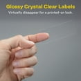 Avery Glossy Clear Address Labels, Sure Feed Technology, Laser/Inkjet ...