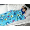 Baby Shark 30" x 43" Coral Plush Toddler Blanket, Unisex, Blue ...