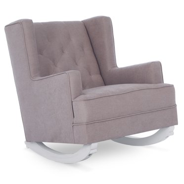 BELLEZE Modern Rocking Chair Tufted Upholstered Velvet Accent Rocker ...