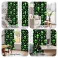 Alien Head Black Pattern Blackout Curtains,Triple Weaved Fabric,Thermal ...