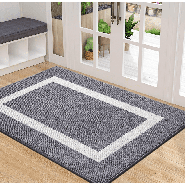 Indoor Door Mat, 32x48, Non-Slip Absorbent Resist Dirt Entrance Rugs ...
