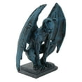 Blue Resin Gargoyle Statue, Lifelike Garden Ornament for Home & Yard ...