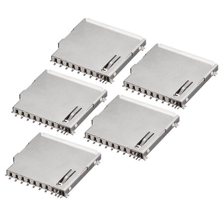 SD Memory Card Socket Long Body 11 Pin PCB Mount Connector 5pcs ...