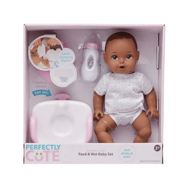 Perfectly Cute 24pc Baby Doll Deluxe Play and Care Set - Light Brown ...