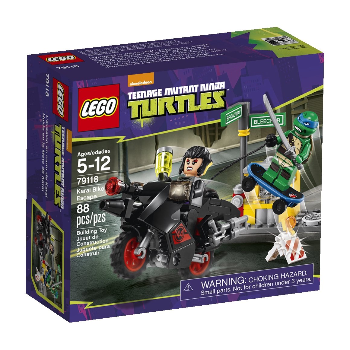 LEGO, Teenage Mutant Ninja Turtles, Karai Bike Escape Building Set ...