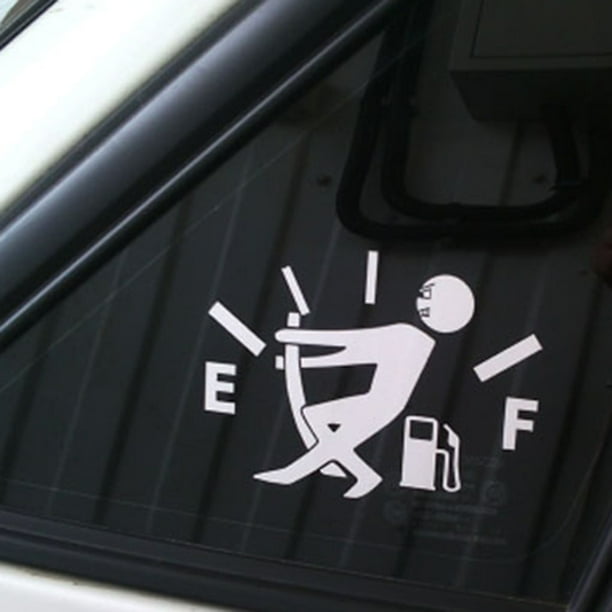 Funny Design Fuel Gauge Picture Car Sticker Fuel Tank decal Fuel Cap ...