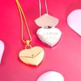 AOOOWER Sturdy Stainless Steel Heart Locket Necklace Designs for Modern ...