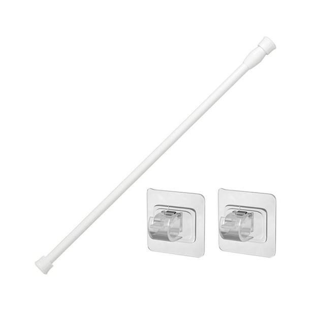 Telescopic Curtain Rod Expandable Spring Loaded Tension Rod for Windows ...