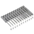 Uxcell Cross Drill Bits 1/4" Hex Shank Magnetic PH00 - PH2, 2" Long S2 Steel 12Pcs - Walmart.com