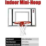 RAMGOAL Indoor Mini Basketball Hoop and Ball, Adjustable, Wall-Mounted ...