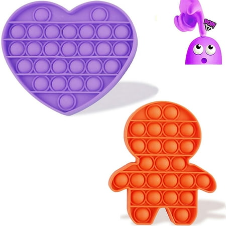 4 Pack Pop Poop Fidget Toy Bubble Sensory Figets Figetget Cute Yellow ...