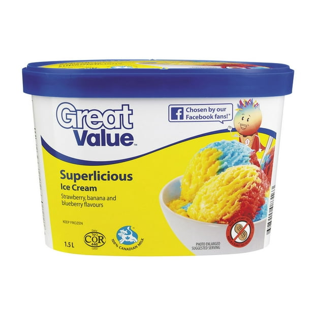 Great Value Superlicious Ice Cream - Walmart.ca