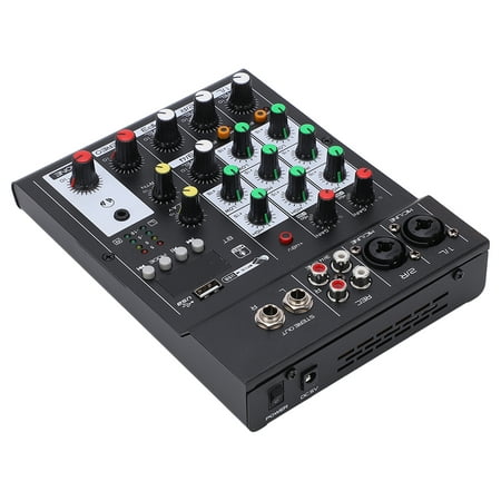 Music Mixer,Audio Mixer 4 Channel Recoding Mixer Audio Mixer High-End ...