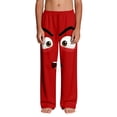 Big Kids Funny Cartoon Face Printed Pants Stretchy Elastic Waistband ...