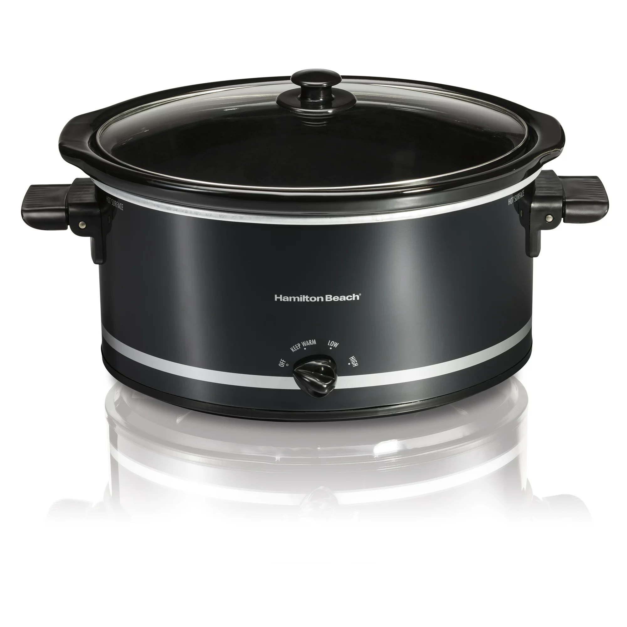 Slow Cooker, Extra-Large Capacity, Serves 10+, 8 Quarts, Black, 33185 ...