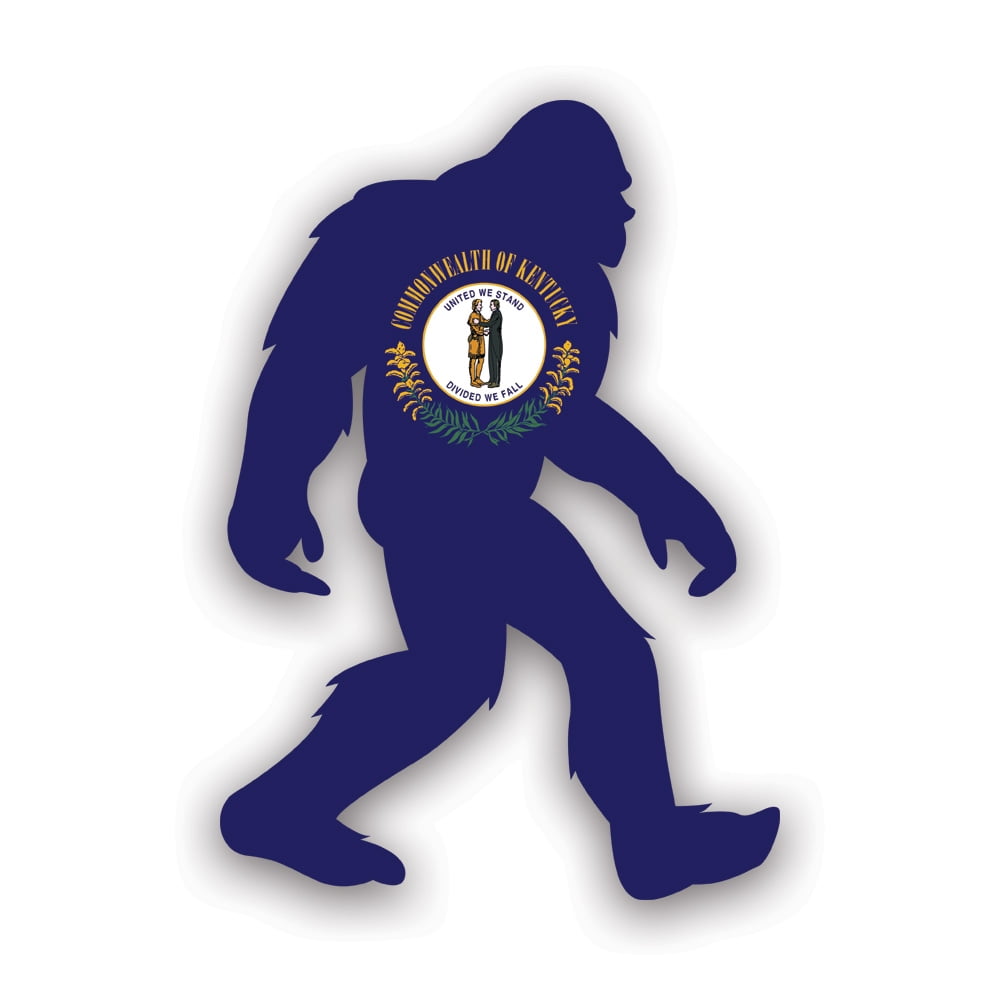 Kentucky Bigfoot Sticker Decal - Self Adhesive Vinyl - Weatherproof ...